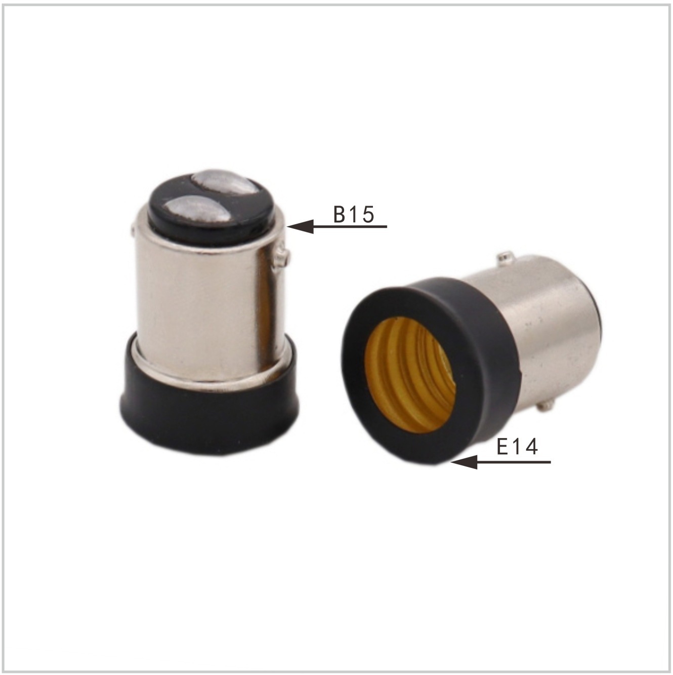B15D转E14转换灯座螺口灯座 BA15D卡口B15-E14转换器B15转E14灯头-阿里巴巴