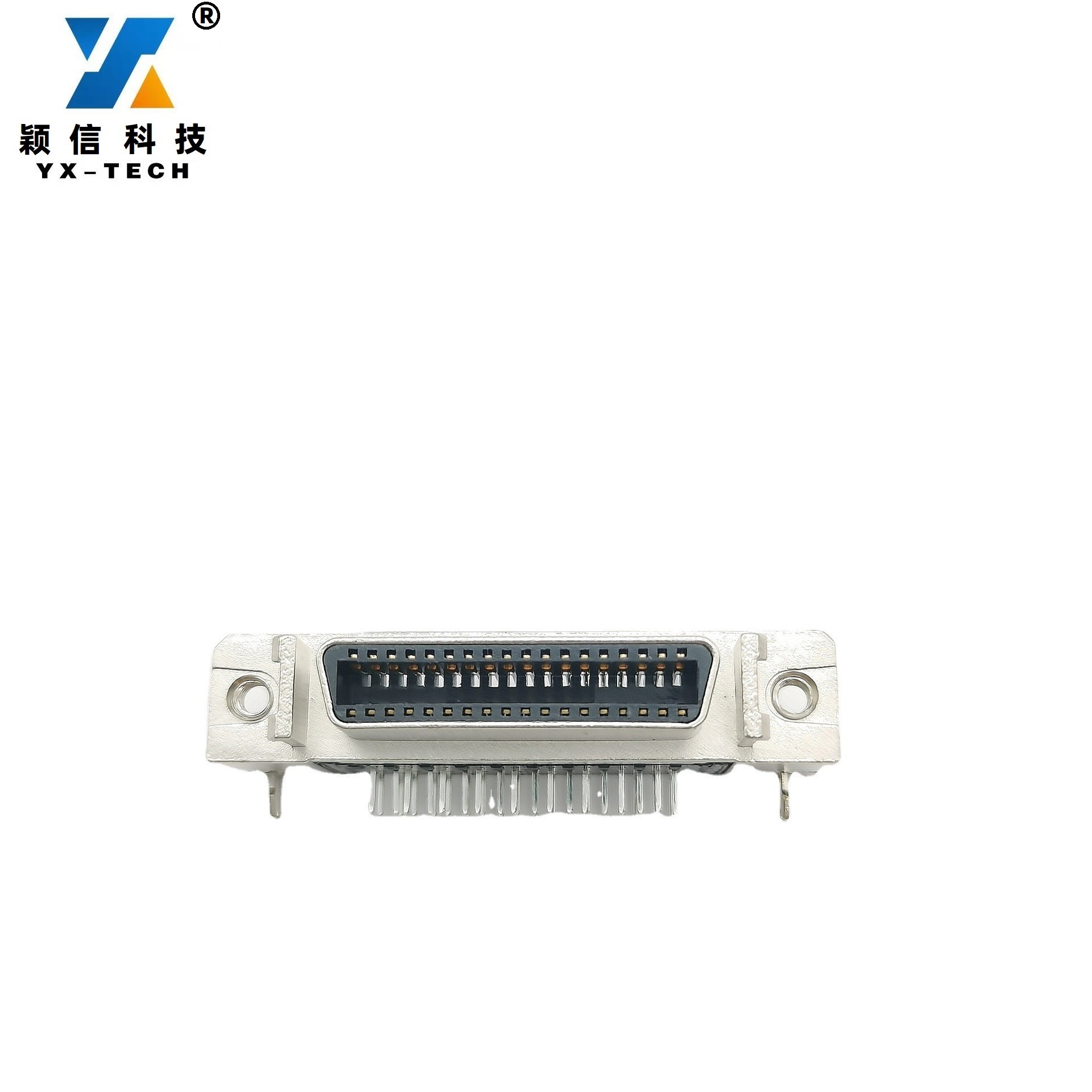 【DB-36P/SCSI-36P四排母座】90°弯针插板镀金高密度工业级RoHS-阿里巴巴