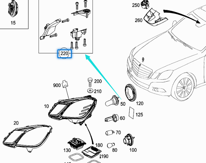 2128201314 2128201414适用于奔驰E级 W212左右大灯支架修包1套-阿里巴巴