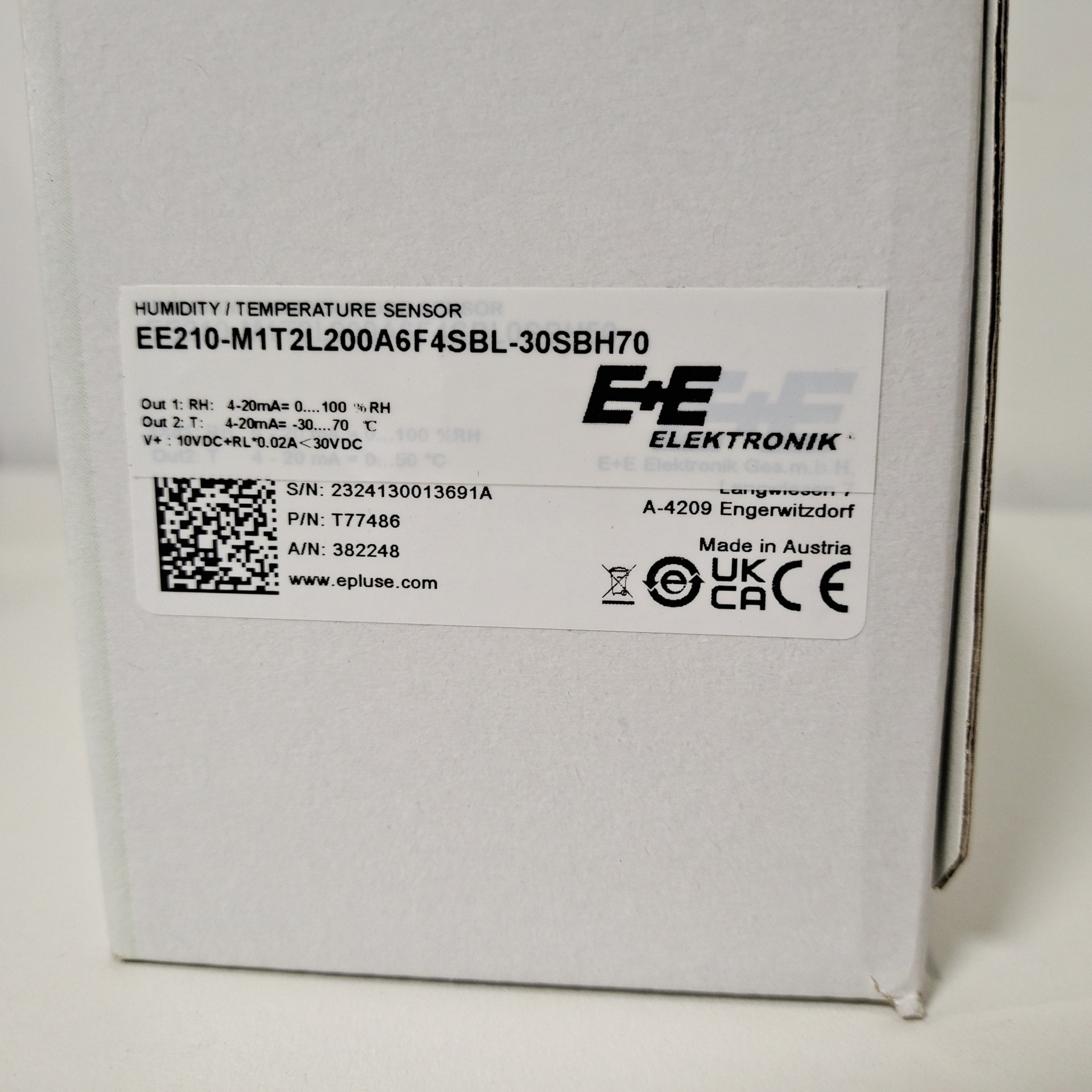 奥地利E+E温湿度变送器EE210系列温度 输出4-20MA风管壁挂可选-阿里巴巴