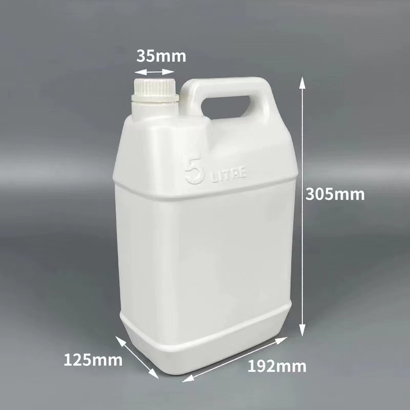 加厚5L塑料瓶 5kg化工塑料桶 5升扁罐方形墨水酒精包装塑料壶-阿里巴巴