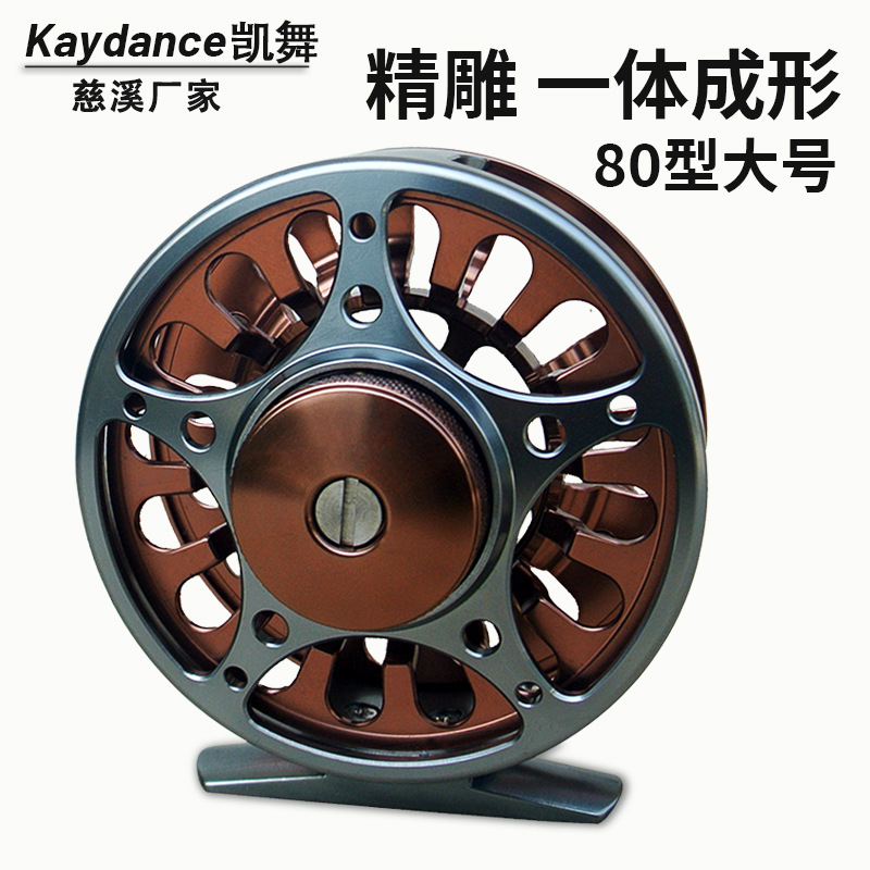 Wholesale front wheel all metal carved large model fly fishing wheel 80 ...