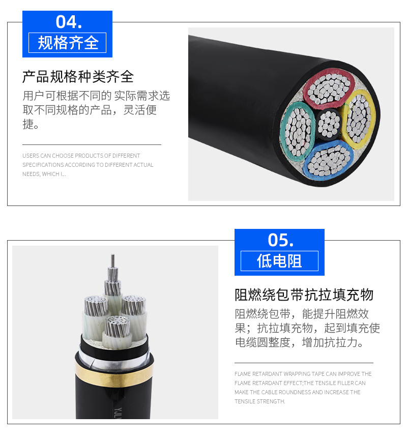 vlv铝芯电缆 国标地埋工业工程电缆线 24平方vlv22铠装铝电缆厂家-阿里巴巴