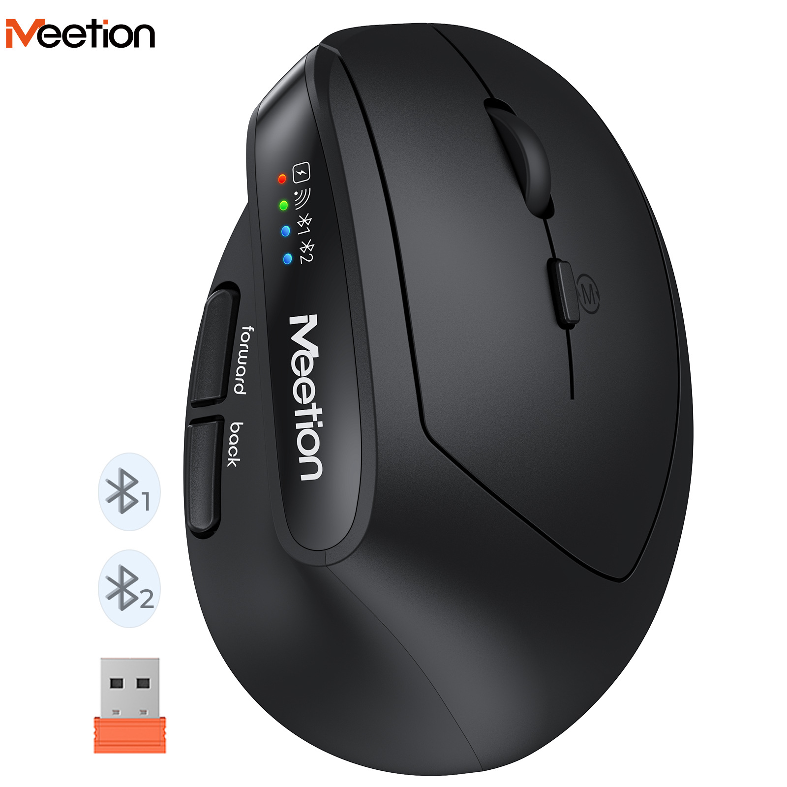 MEETION Mishen BTM008 Souris verticale ergonomique sans fil Bluetooth ...