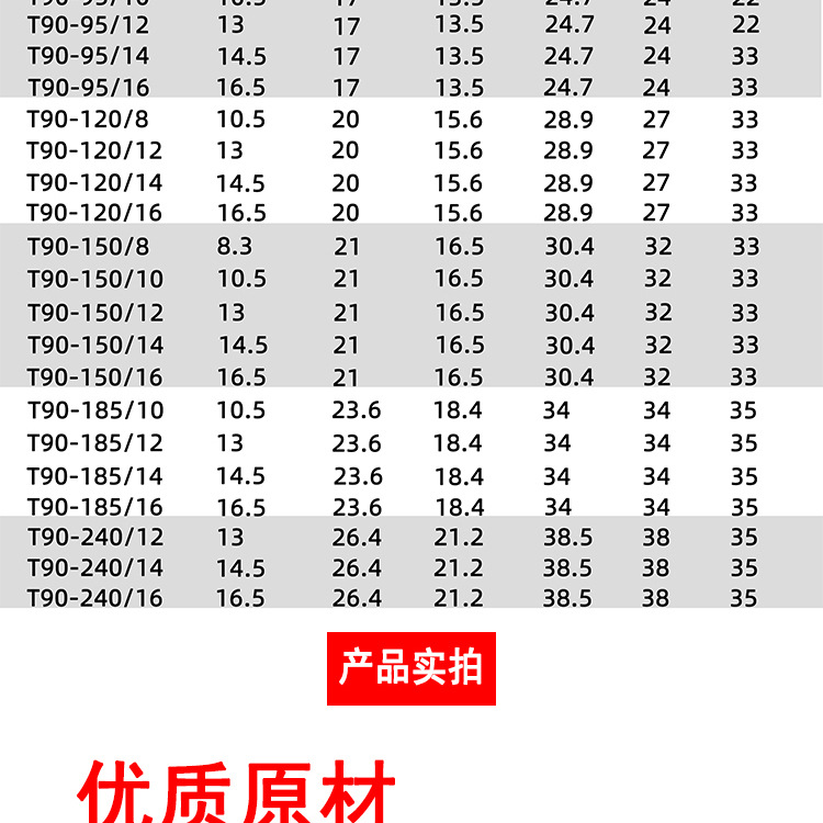 T90铜管端子T90-6/5-T90-240/16 90度直角折弯铜线鼻 弯角压线鼻-阿里巴巴