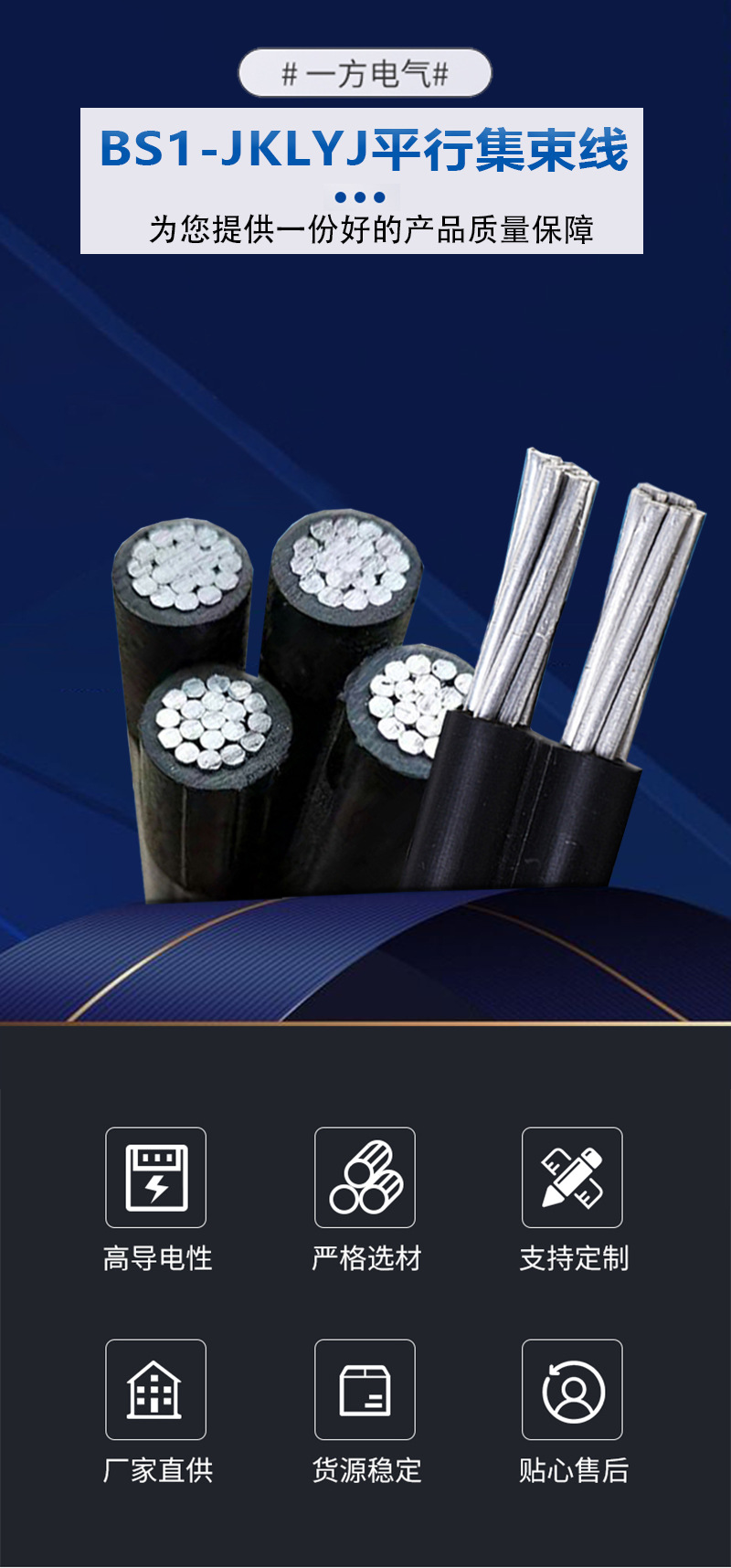 BS-JKLYJ架空电缆2芯/4芯 2*10 16 25 4*16 25 35 50平行集束导线-阿里巴巴