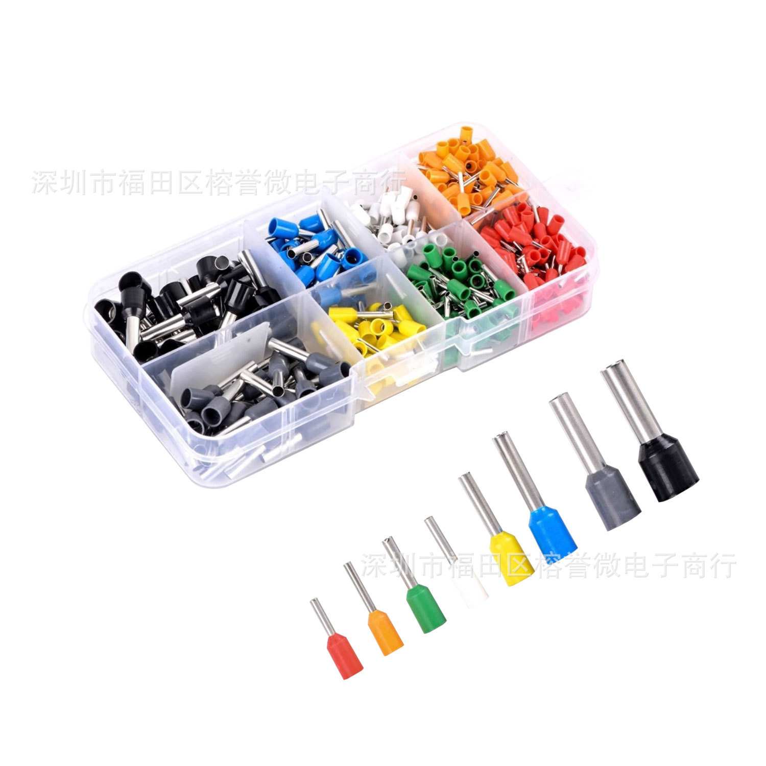 400PCS 盒装 欧式绝缘压E0506 连接器 插针管型端子接线端子400个-阿里巴巴