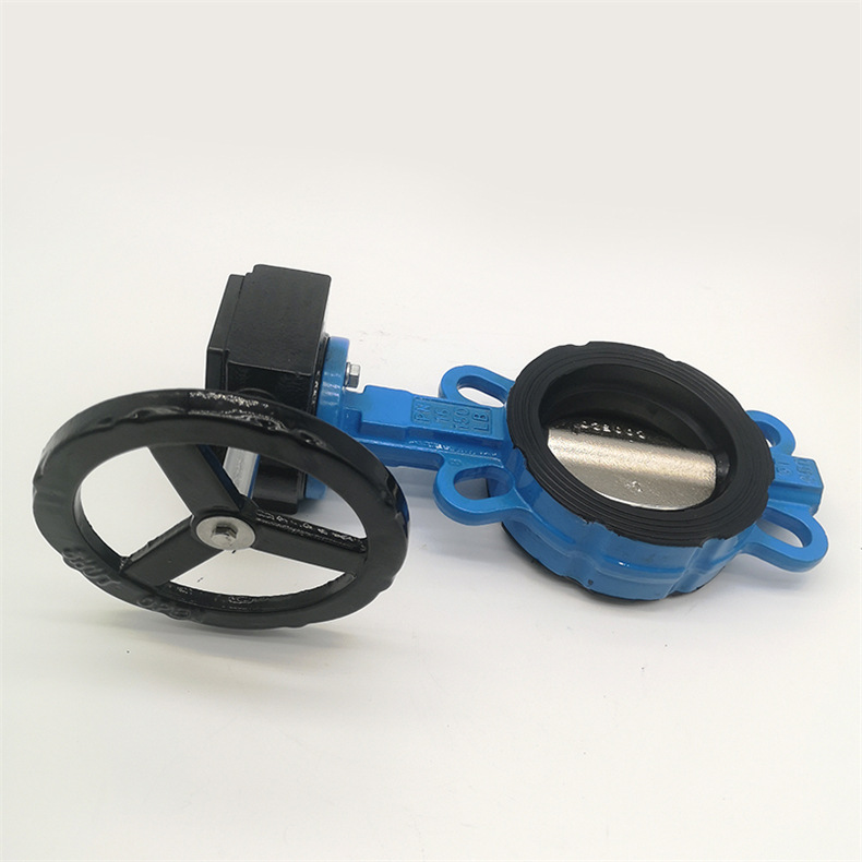 44.蜗轮对夹衬胶蝶阀 D371J-16Q津阀阀门-阿里巴巴