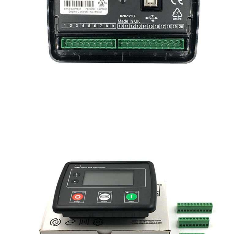 原装深海控制器 DSE4520 MKII 发电机组控制屏自启动控制模块-阿里巴巴
