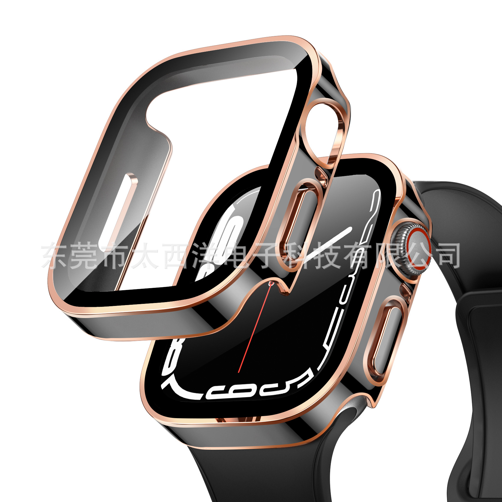 适用苹果手表防水壳iwatch保护套壳膜一体apple watch case8表壳-阿里巴巴