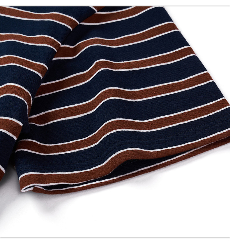 RFSD男装|重磅260G复古洗水条纹圆领短袖美式街头宽松潮牌T恤男-阿里巴巴