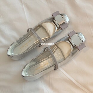 【sheii苏茵茵】赫本千金~方头蝴蝶结粗跟玛丽珍单鞋女平底芭蕾鞋-阿里巴巴