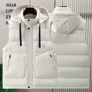 外贸跨境新款纯色 棉马甲男秋冬休闲加厚保暖坎肩大码外套男KU303-阿里巴巴