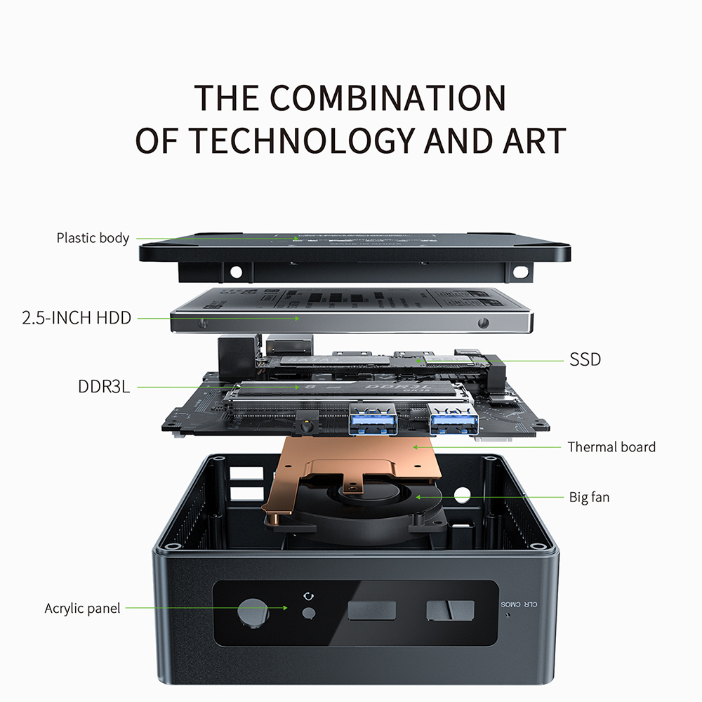 GK35 迷你电脑主机J3455 便携式mini pc wifi 蓝牙8GB内存-阿里巴巴