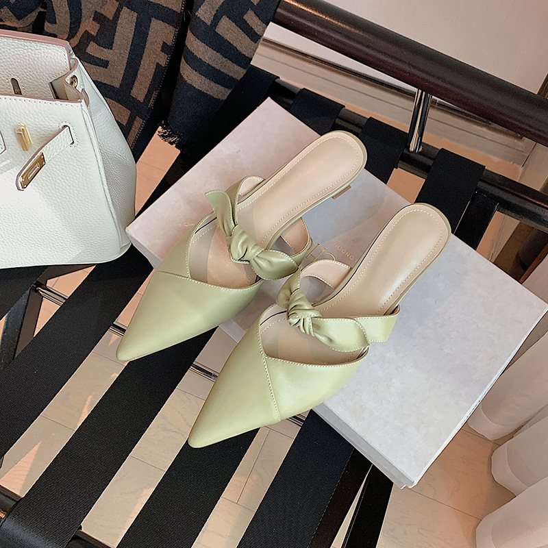 Chiko Francesca Pointed Toe Kitten Heels Clogs/Mules