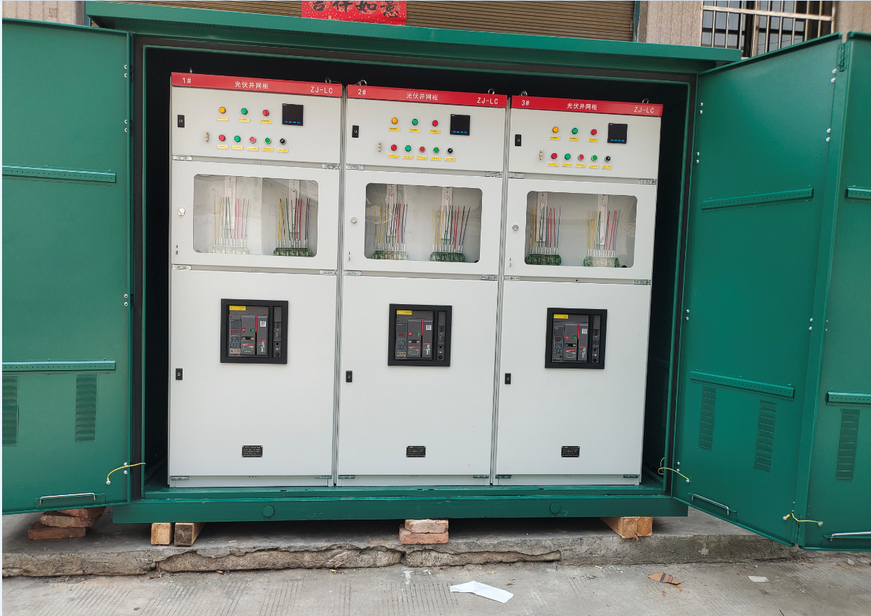 定制光伏升压箱变预制仓美变10KV箱式变电站工商业光伏高压并网柜-阿里巴巴