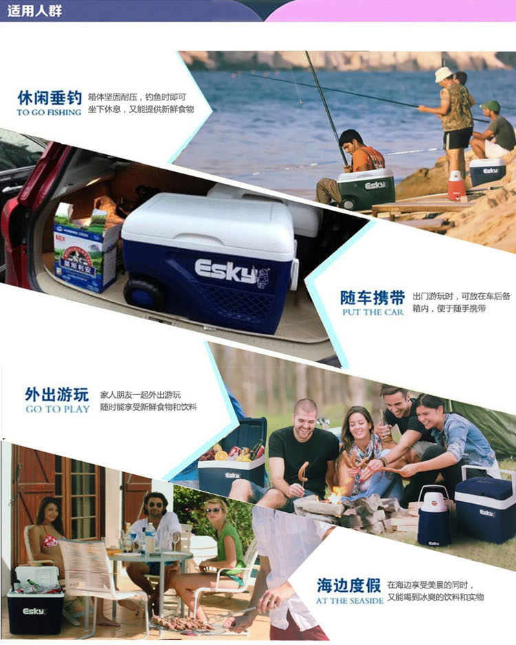 Esky保温箱10L十升车载冰箱保鲜户外冷藏钓鱼箱塑料家用便携冰桶-阿里巴巴