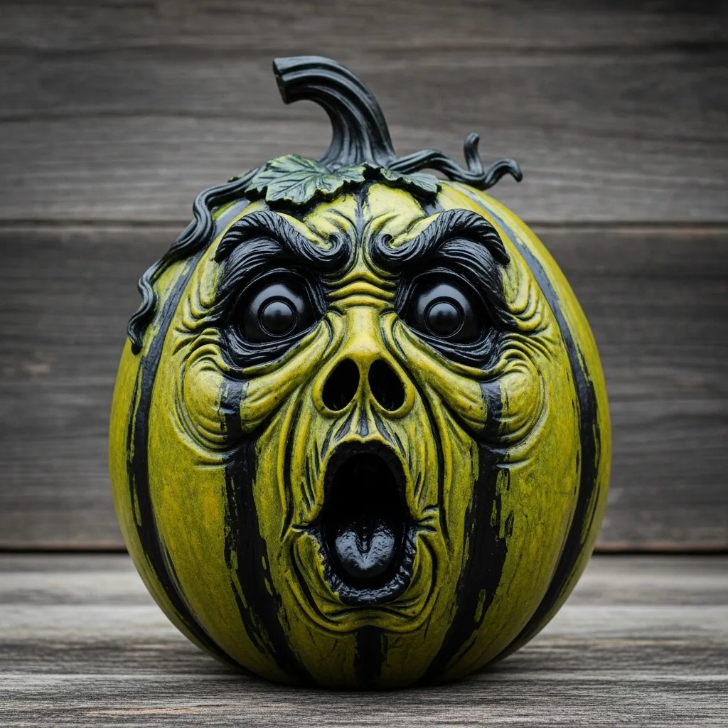 跨境新品Mutated Pumpkin Statue 变异南瓜雕像万圣节恐怖摆件-阿里巴巴
