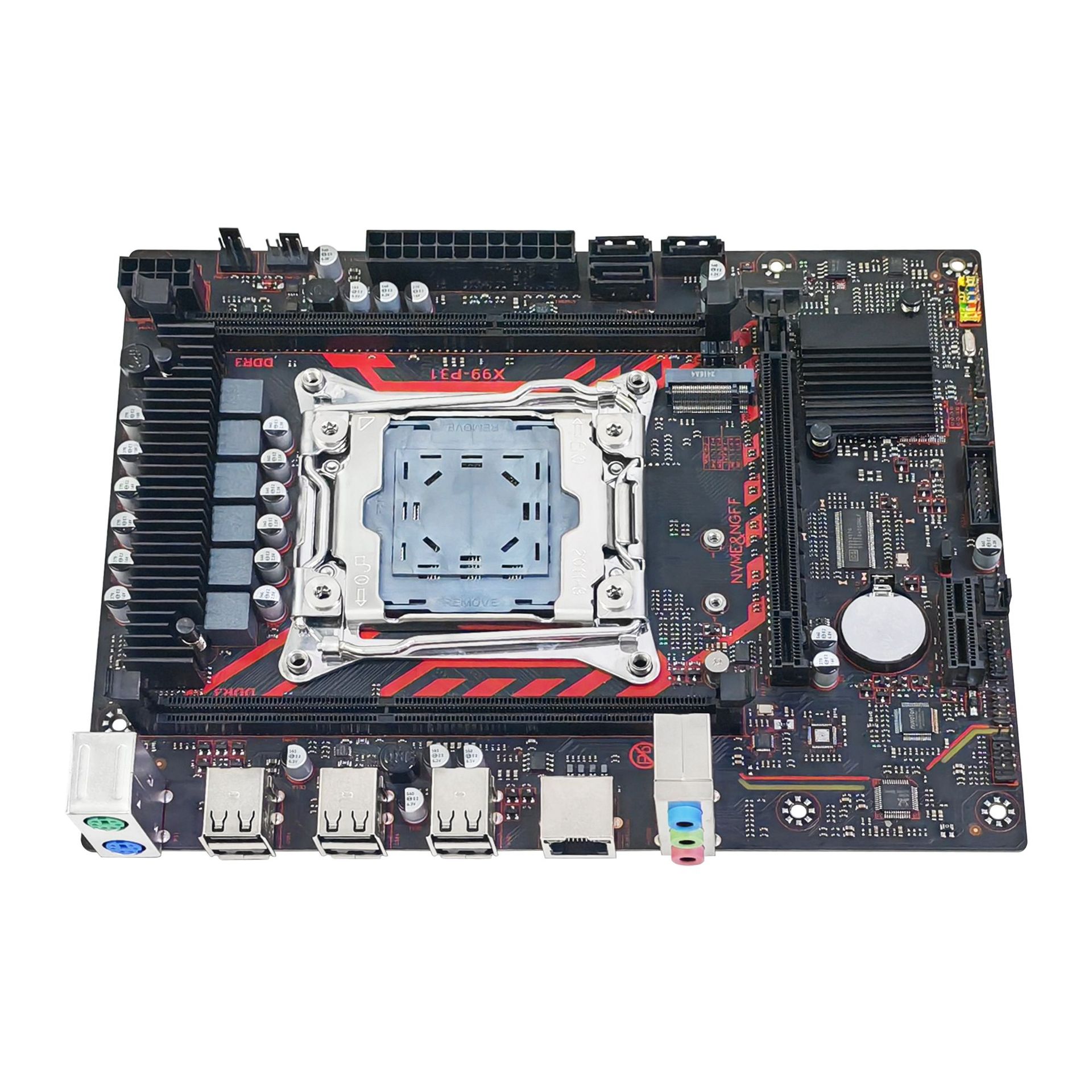 X99-P32-V1.1全新主板DDR3双槽LGA2011-3针支持NV/SATA台式机主板-阿里巴巴