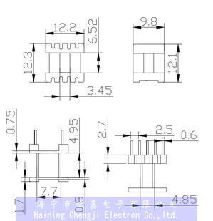 EE12.7立式5+5 电木骨架变压器骨架-阿里巴巴