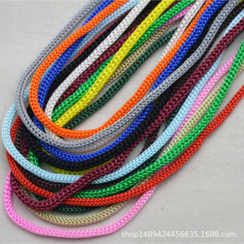 厂家 pp绳白黑色抽绳丙纶绳 四针绳子空心束口手提绳彩色 尼龙绳-阿里巴巴