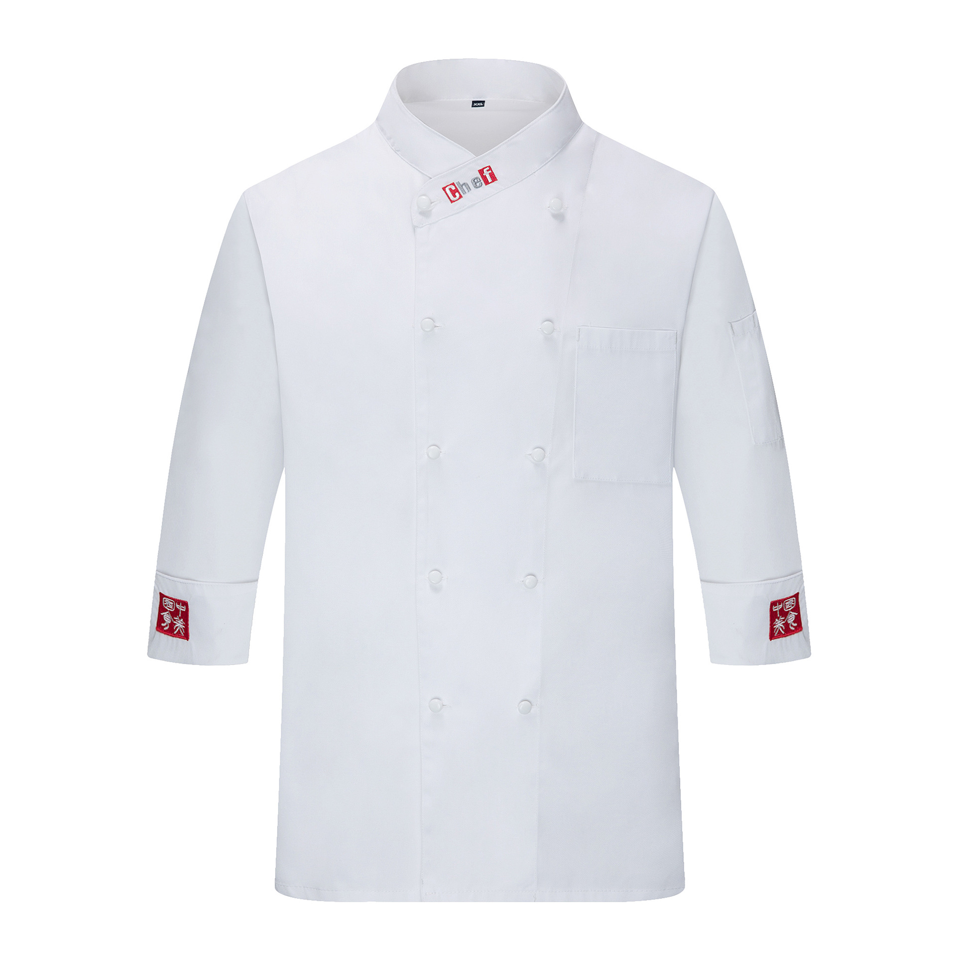 Chef clothes three-quarter sleeve men's and women's kitchen dining ...