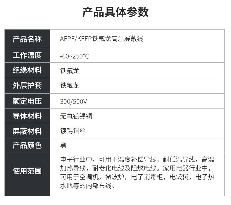 AFPF/KFFP多芯铁氟龙屏蔽高温电缆屏蔽信号线氟塑料屏蔽电源线-阿里巴巴