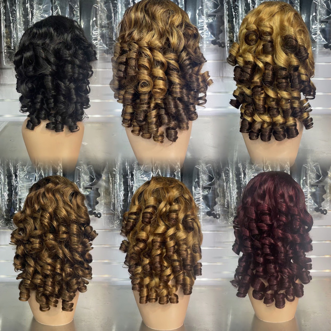 跨境13x4 fumi wig double drawn quality wig high quality短发-阿里巴巴