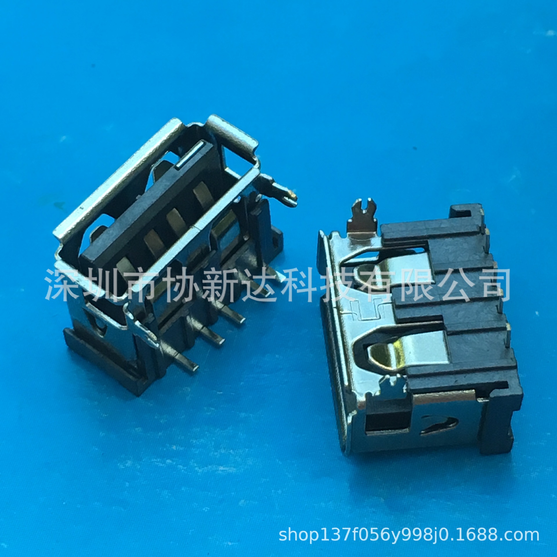 A母立式贴片 USB 2.0 直立式SMT插座AF 4PIN 180°立贴母座H=10.0-阿里巴巴