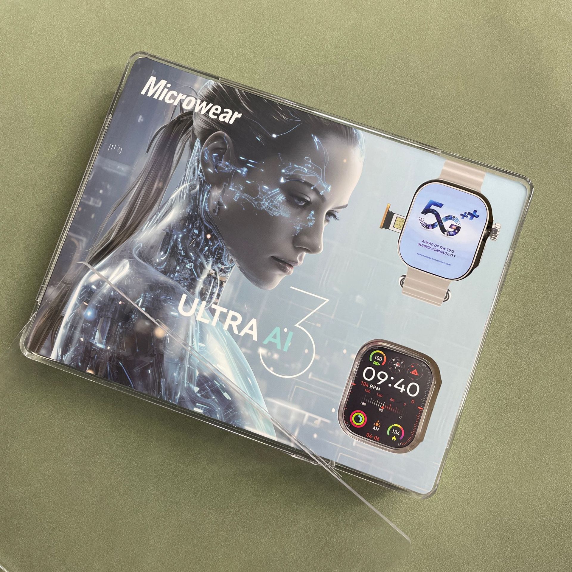 微穿戴智能手表ultra ai3插卡4G蜂窝wifi版非子腾系统AMOLED屏幕-阿里巴巴