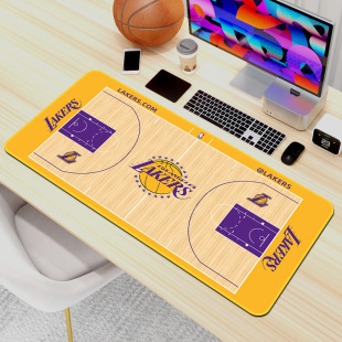 NBA篮球场超大鼠标垫电脑办公创意周边笔记本学习桌垫男生高颜值-阿里巴巴