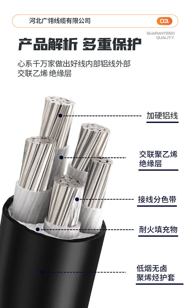 架空线JKLYJ-10KV高压铝芯绝缘架空线国标铝芯50平方铠装电线电缆-阿里巴巴