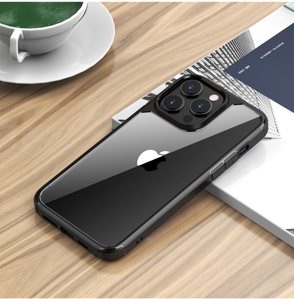 跨境适用iphone14手机壳新款透明苹果14pro max保护套TPu+Pc防摔-阿里巴巴