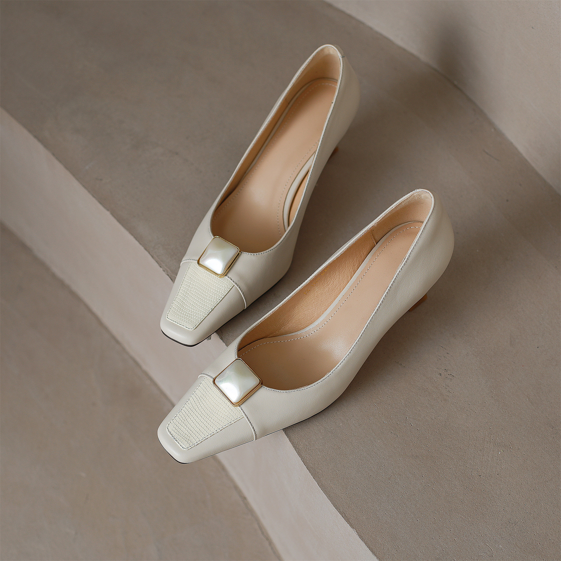 CHIKO Talma Square Toe Stiletto Pumps Shoes