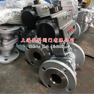 阀门厂家Q641F-25C DN80气动球阀 气动O型切断阀 四氟球阀-阿里巴巴