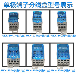 供应 UKK-400A UKK400A 一进多出大电流导轨式端子接线盒-阿里巴巴