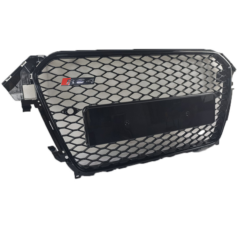 适用于奥迪A4L中网B8.5RS4无标格栅前杠散热网13-16款RS4无标中网-阿里巴巴