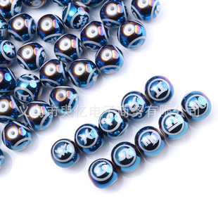 10mm星座混装玻璃珠 烤漆玻璃散珠 diy手工串珠材料批发-阿里巴巴
