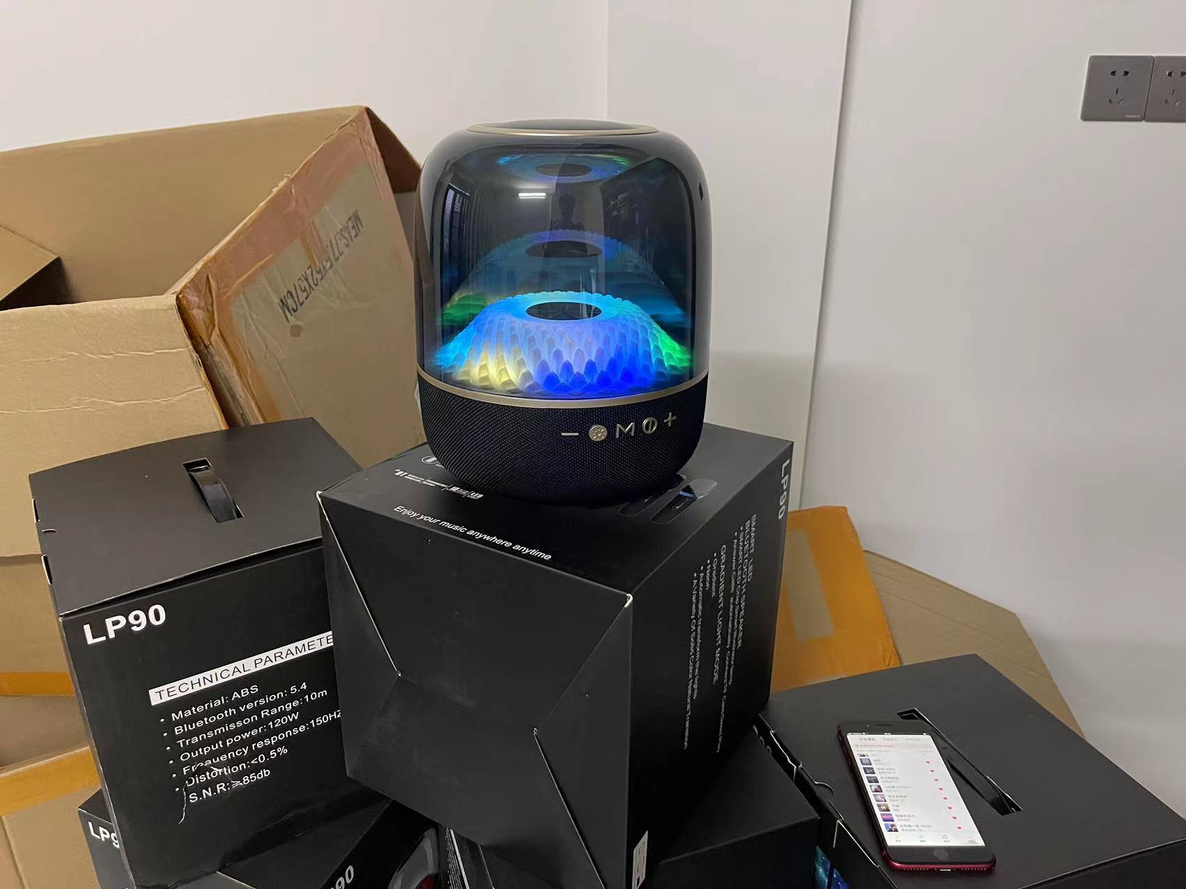 LP90华强北琉璃4音响无线蓝牙音箱重低音哈曼厂家新款家用户外-阿里巴巴