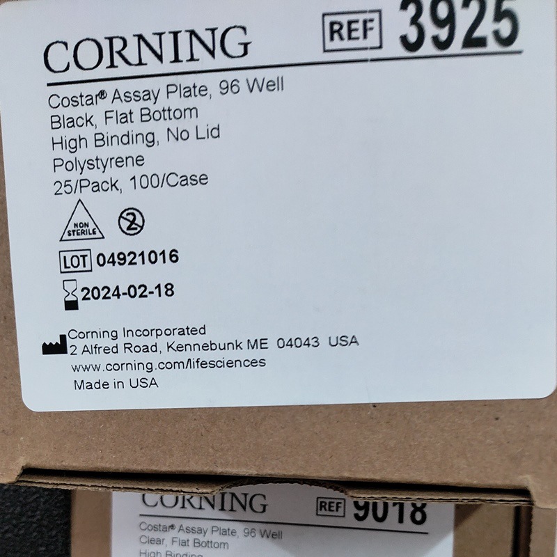 Corning康宁3925黑色96孔酶标板/培养板 平底高结合不带盖 非灭菌-阿里巴巴