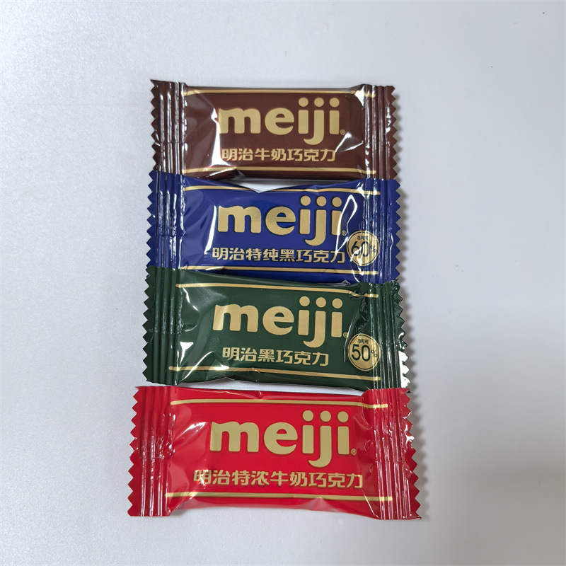 明治meiji特浓牛奶巧克力排块500g约110颗黑巧克力婚庆喜糖批发-阿里巴巴