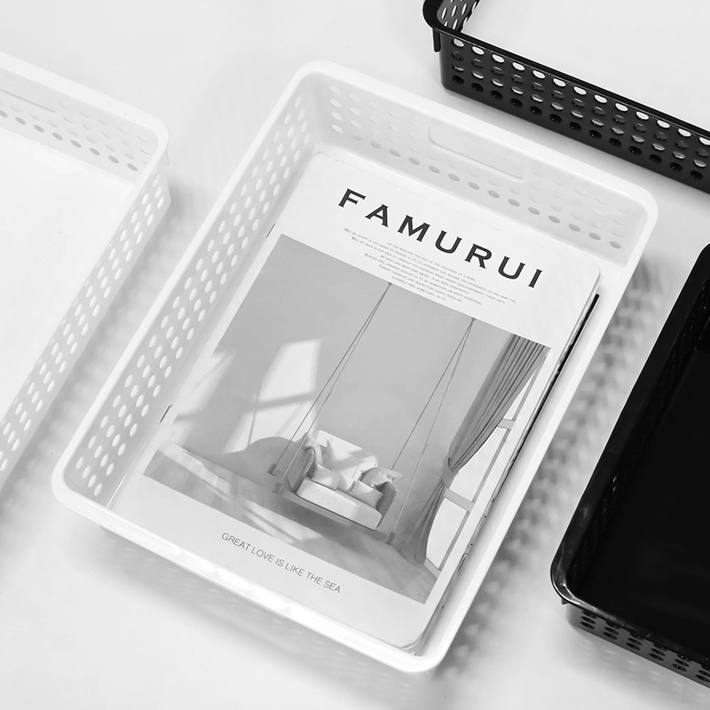 Non-Black instant white mesh document basket file basket A4 storage ...