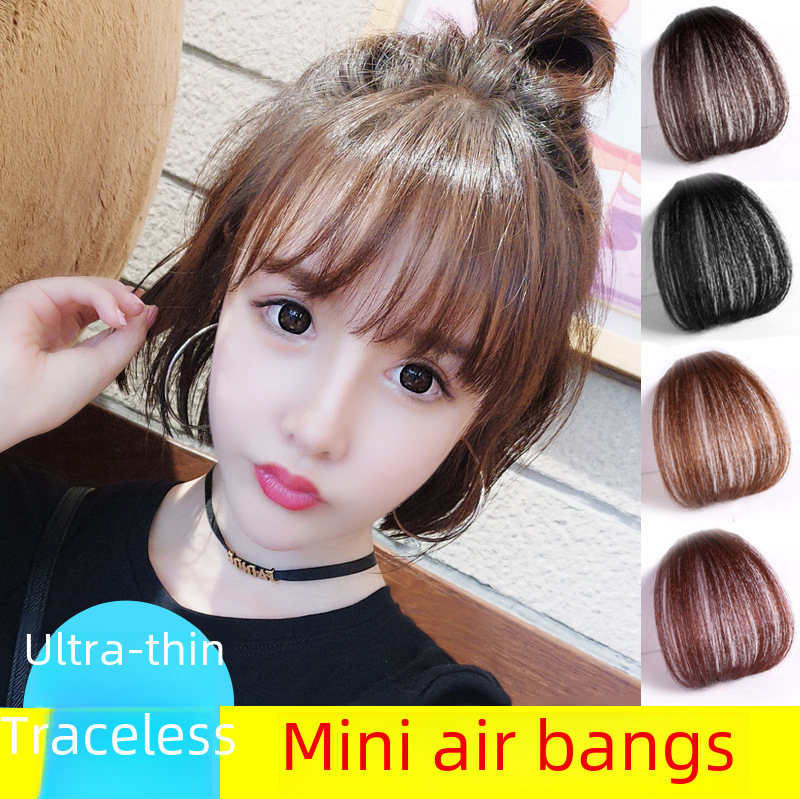 Manufacturers wholesale all hand woven air bangs wigs, human hair bangs ...