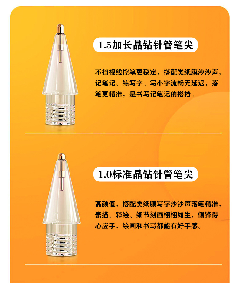 2b2h及针管苹果改造笔尖替换笔头适用apple pencil 一/二代笔尖-阿里巴巴