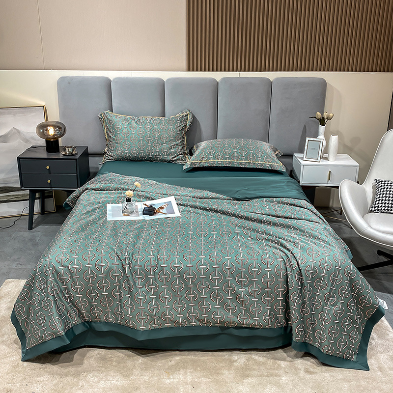 Explosions Tencel Summer Quilt Air Conditioned Quilt Four-Piece ...