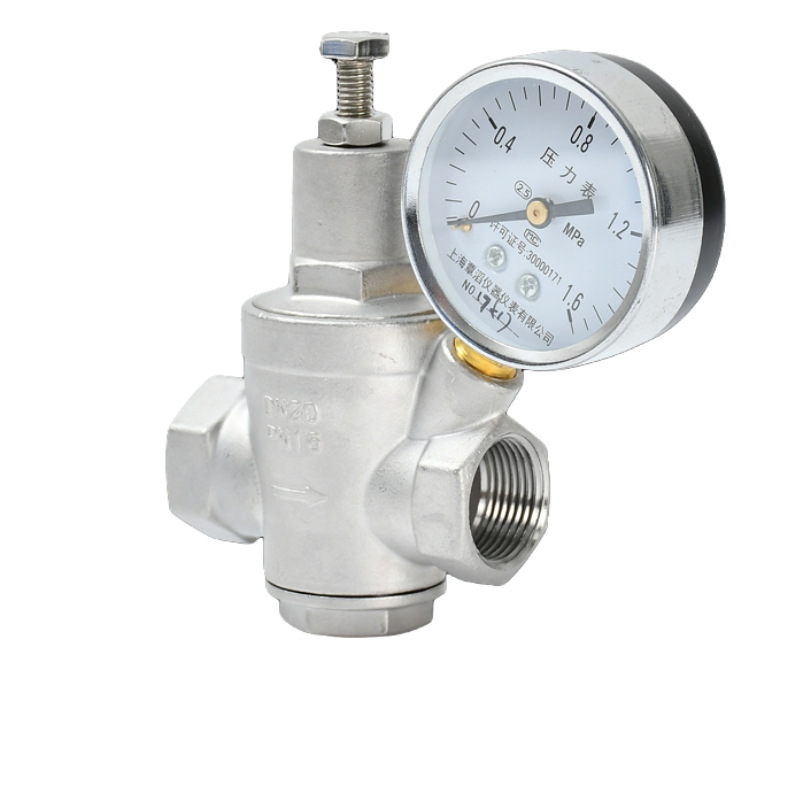 Y13X-16P 304不锈钢丝口减压阀 可调式自来水稳压阀管道恒压阀-阿里巴巴