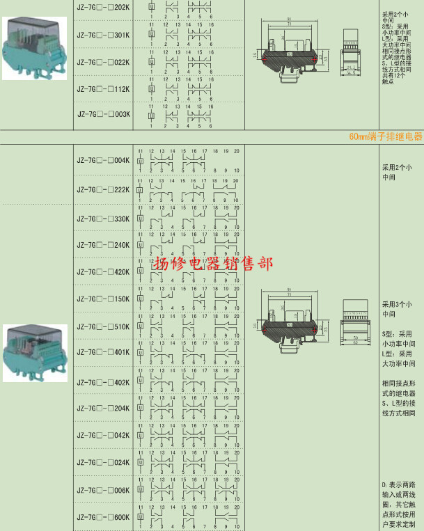 JZ-7GJ-L400K JZ-7GY-L400K中间继电器JZ-7GP-L400K导轨继电器-阿里巴巴