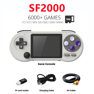 新款跨境专供SF2000掌上游戏机经典复古GBA街机便携双打迷你掌机-阿里巴巴