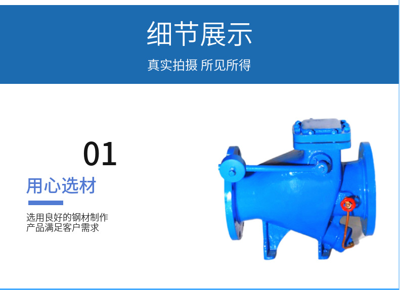HH44X-10Q 微阻缓闭式止回阀 球墨铸铁法兰式缓闭止回阀 DN125-阿里巴巴