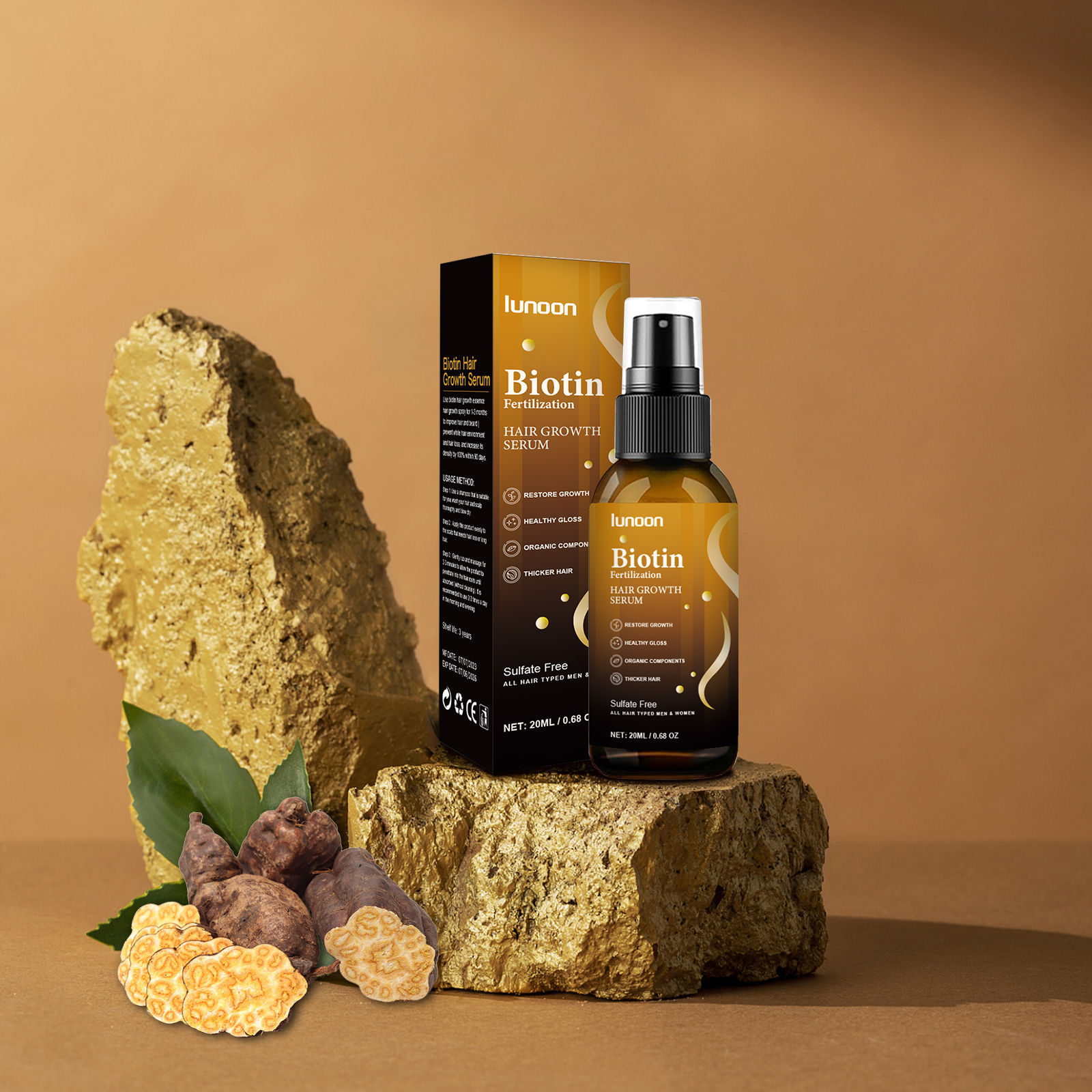 LUNOON生物素头发增长喷雾固发强韧防掉发生长营养精华-阿里巴巴